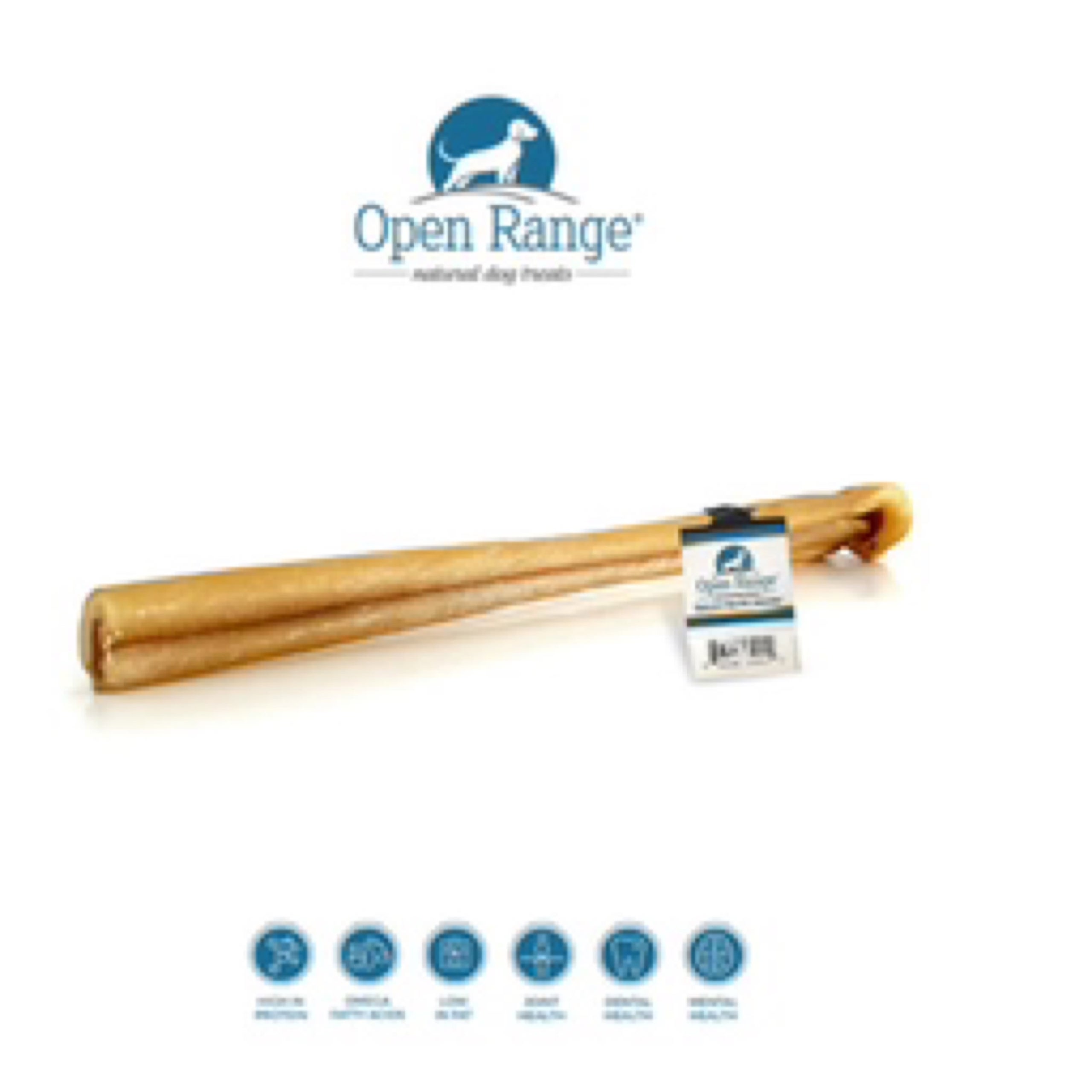 Open Range - Beef Cheek Stick (5-6") | The Fox Hollow Pet Boutique